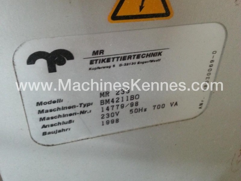MR Etiketteer - MR Labeling Machine / Labelling machine - MR - MR 233 ...
